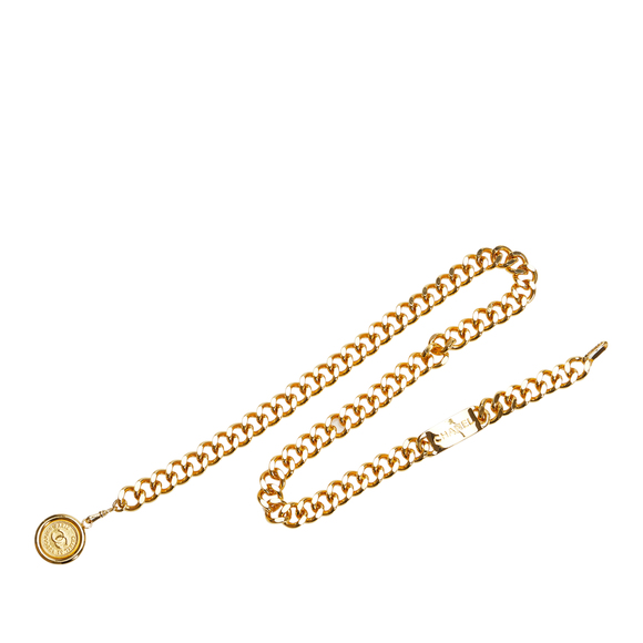 CHANEL | Accessories | Chanel Cc Medallion Chainlink Belt | Poshmark